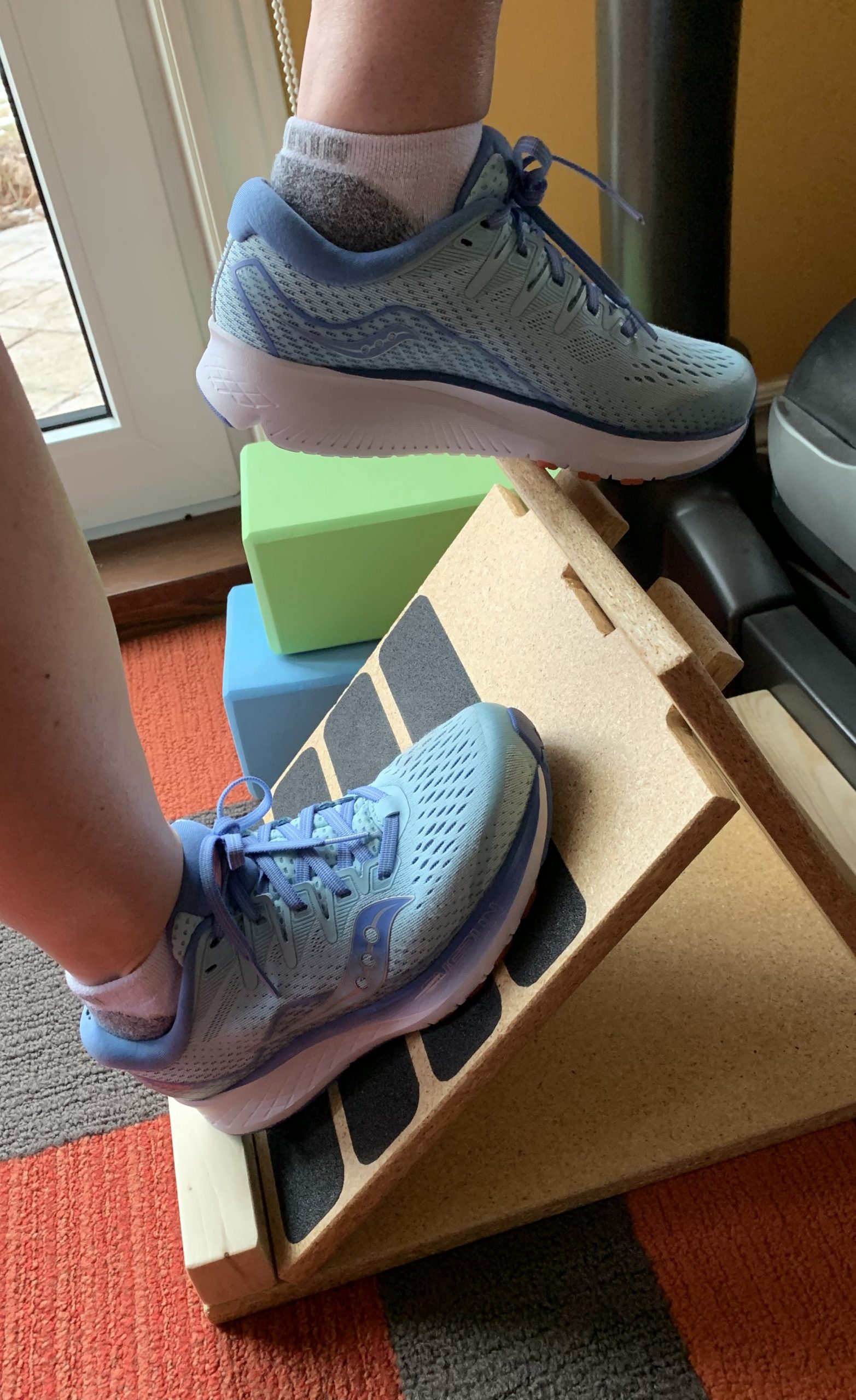 Build a slant board for exercises; adjustable & stores flat; simple DIY ...